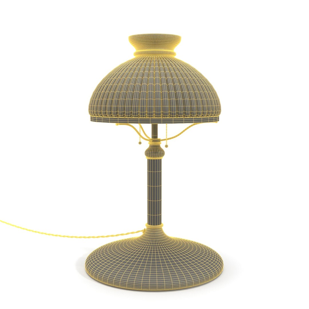 Library Table Lamp 40396 PBR 3D - TurboSquid 2222563