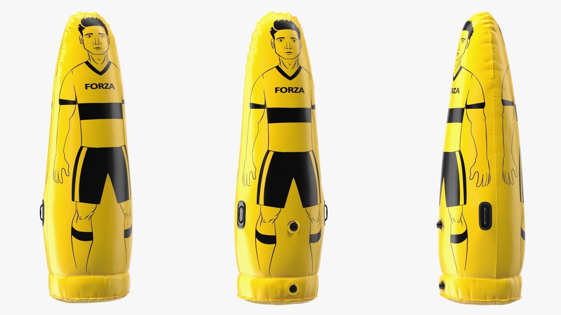 Soccer Air Mannequin Senior Yellow 3D model - TurboSquid 2022368