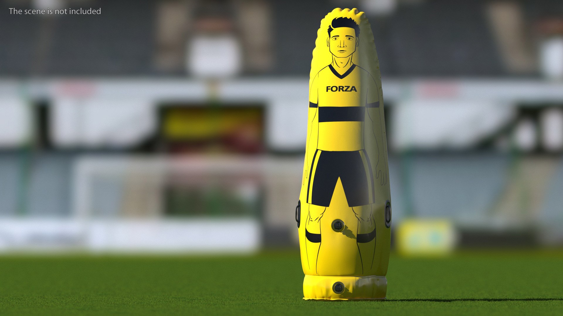 Soccer Air Mannequin Senior Yellow 3D model - TurboSquid 2022368