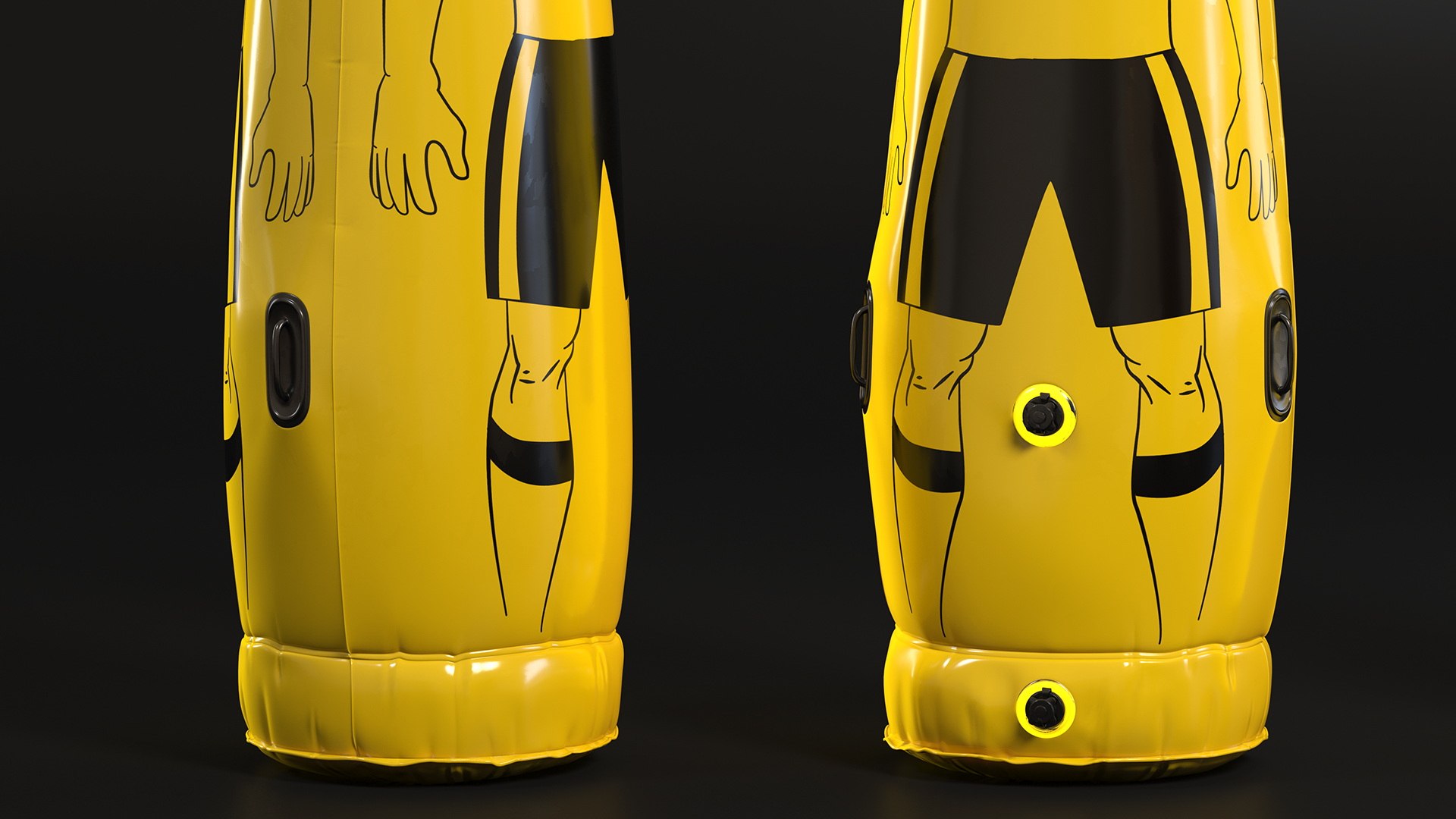 Soccer Air Mannequin Senior Yellow 3D model - TurboSquid 2022368