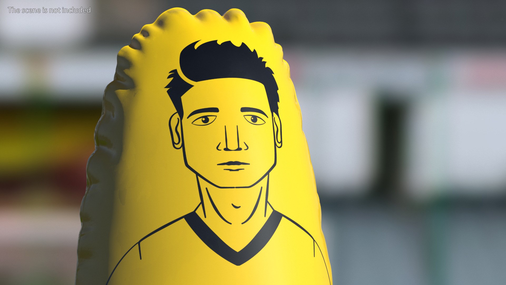 Soccer Air Mannequin Senior Yellow 3D model - TurboSquid 2022368