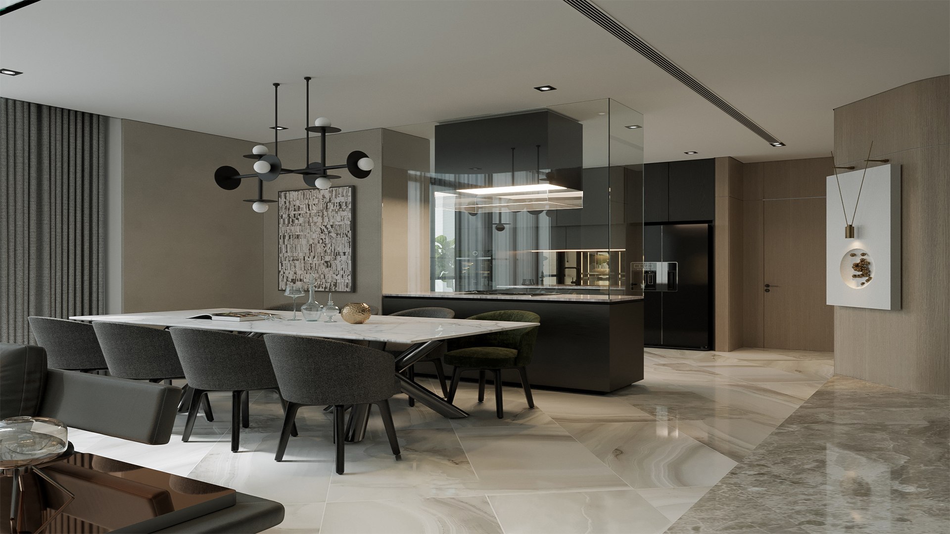 Free Furniture 0f Living Kitchen - SuperCAT - Free - MAX FBX SKP OBJ ...