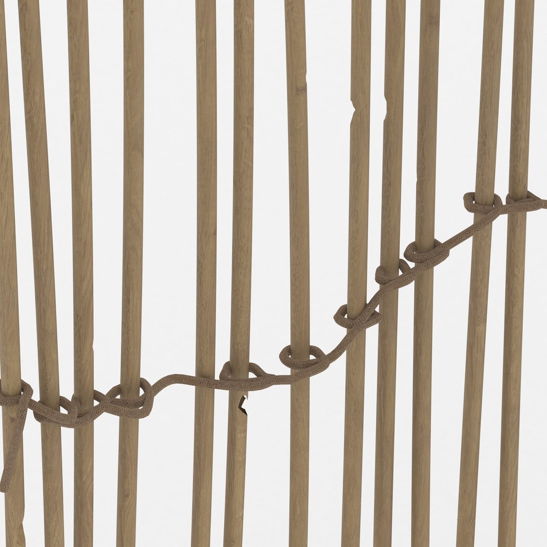 Wood Sticks Partition 3D Model - TurboSquid 2255485