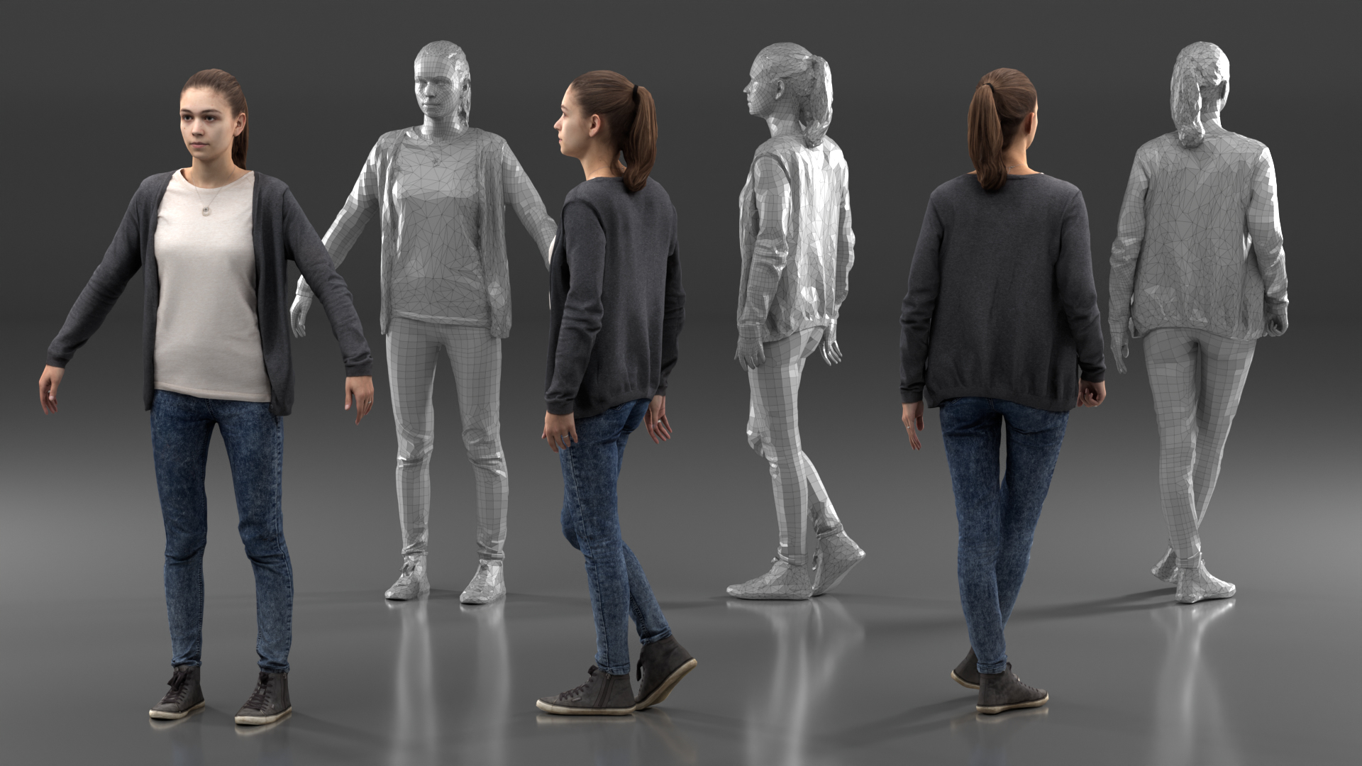 Rigged Woman Character - 3D Scanned Figure 0103 3D - TurboSquid 2410078