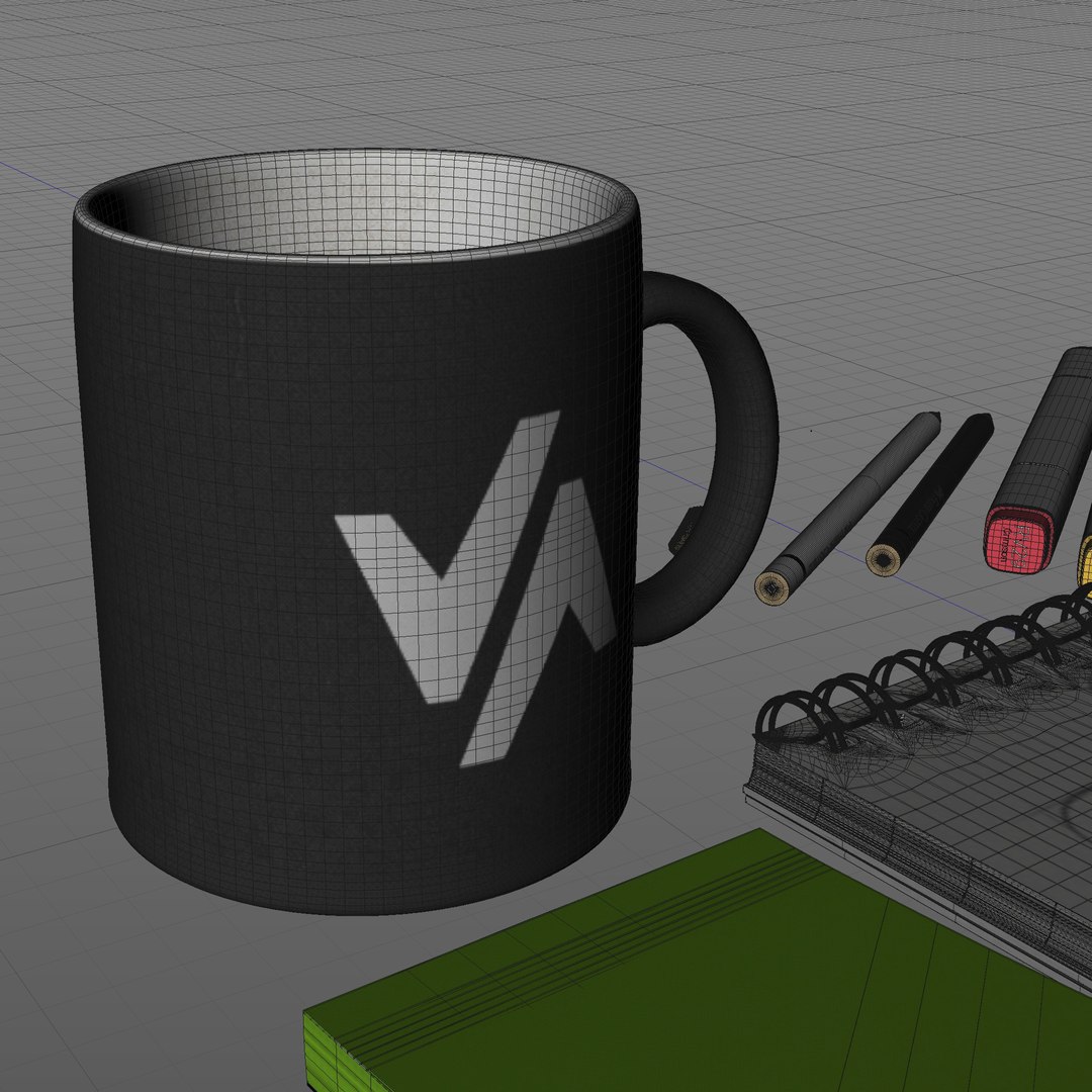 Desk Items 3D Model - TurboSquid 1372144