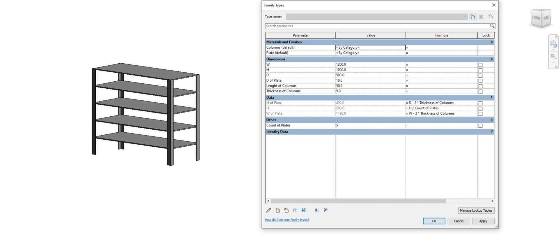 modelo 3d Shelf - Familia Revit paramétrica completa gratis ...