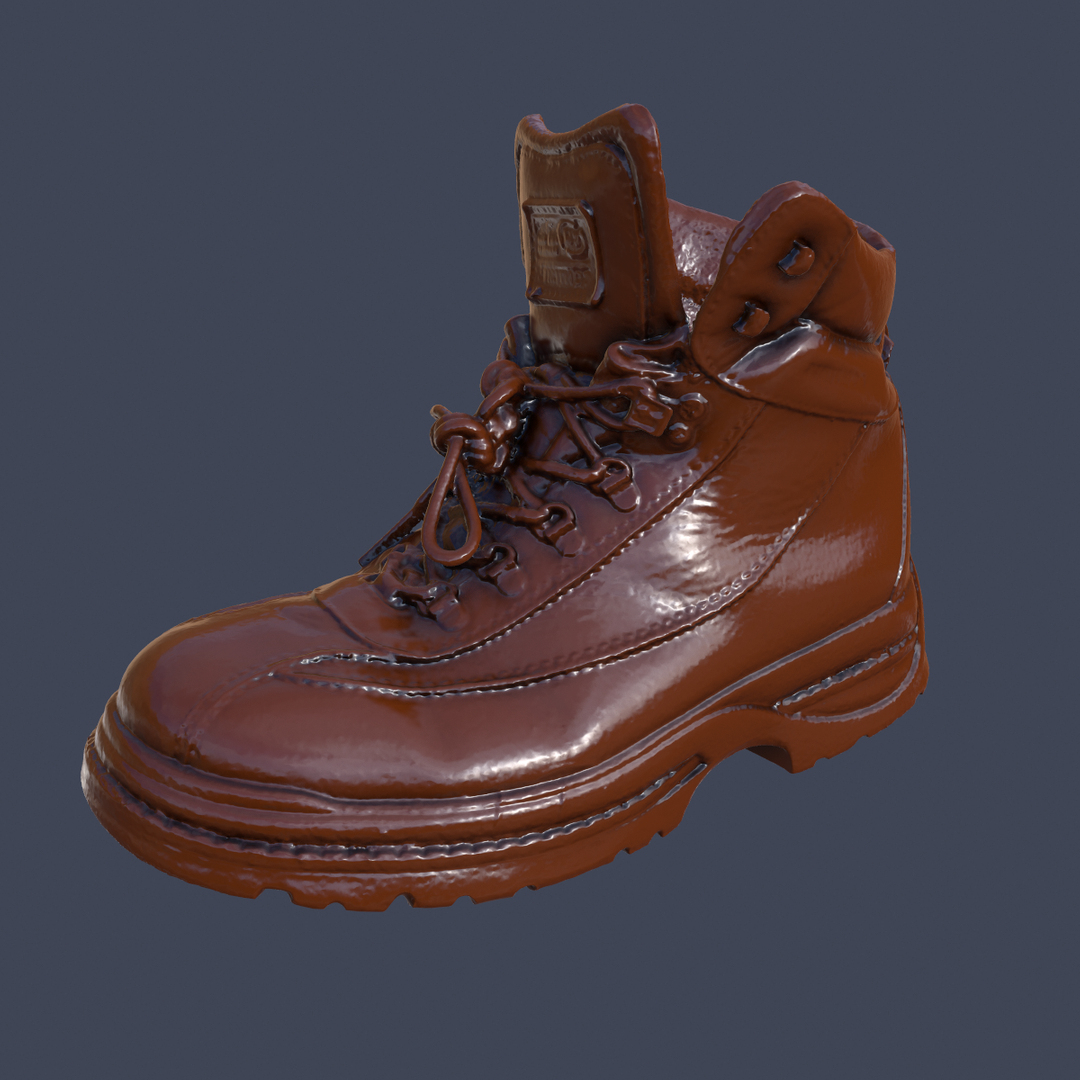 3d Model Boot Scan Zbrush