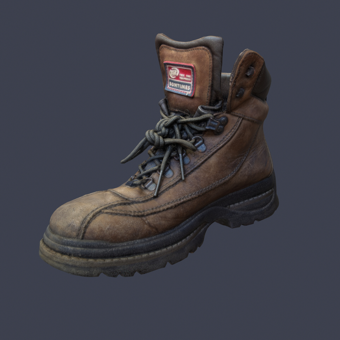 3d Model Boot Scan Zbrush