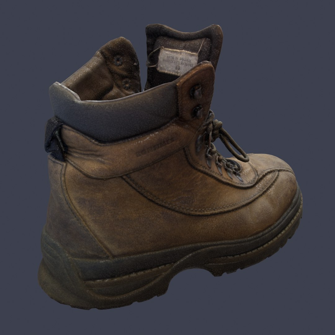 3d Model Boot Scan Zbrush