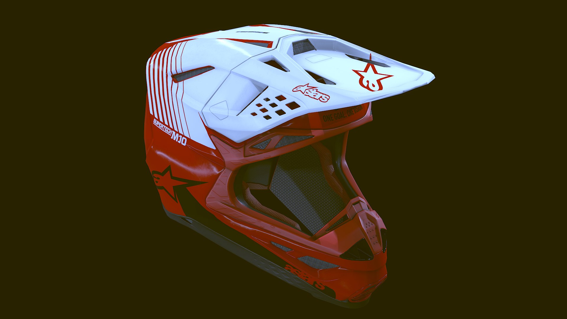 3D Alpinestars Supertech M10 Helmet - TurboSquid 2150887