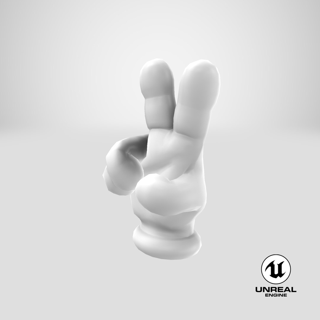 3D Cartoon Hand Model - TurboSquid 1698590