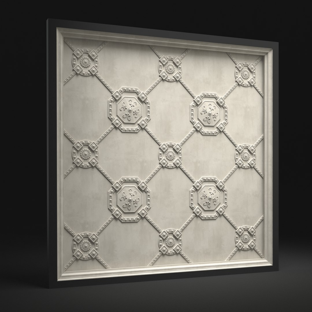 Classic Ceiling 2 3d Model