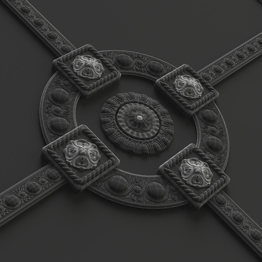 Classic Ceiling 2 3d Model
