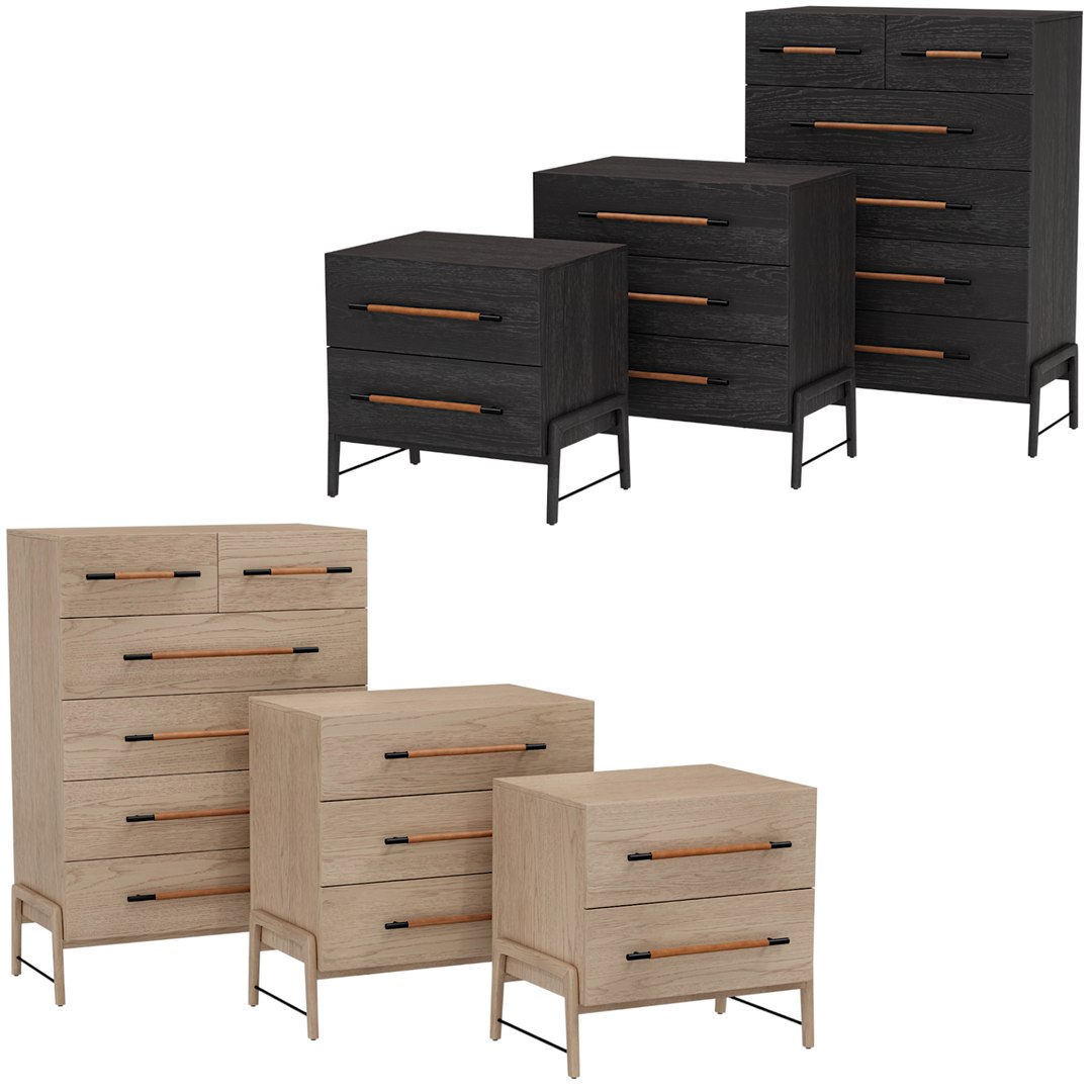 Rosedale Drawer Dresser 3D Model - TurboSquid 2335164