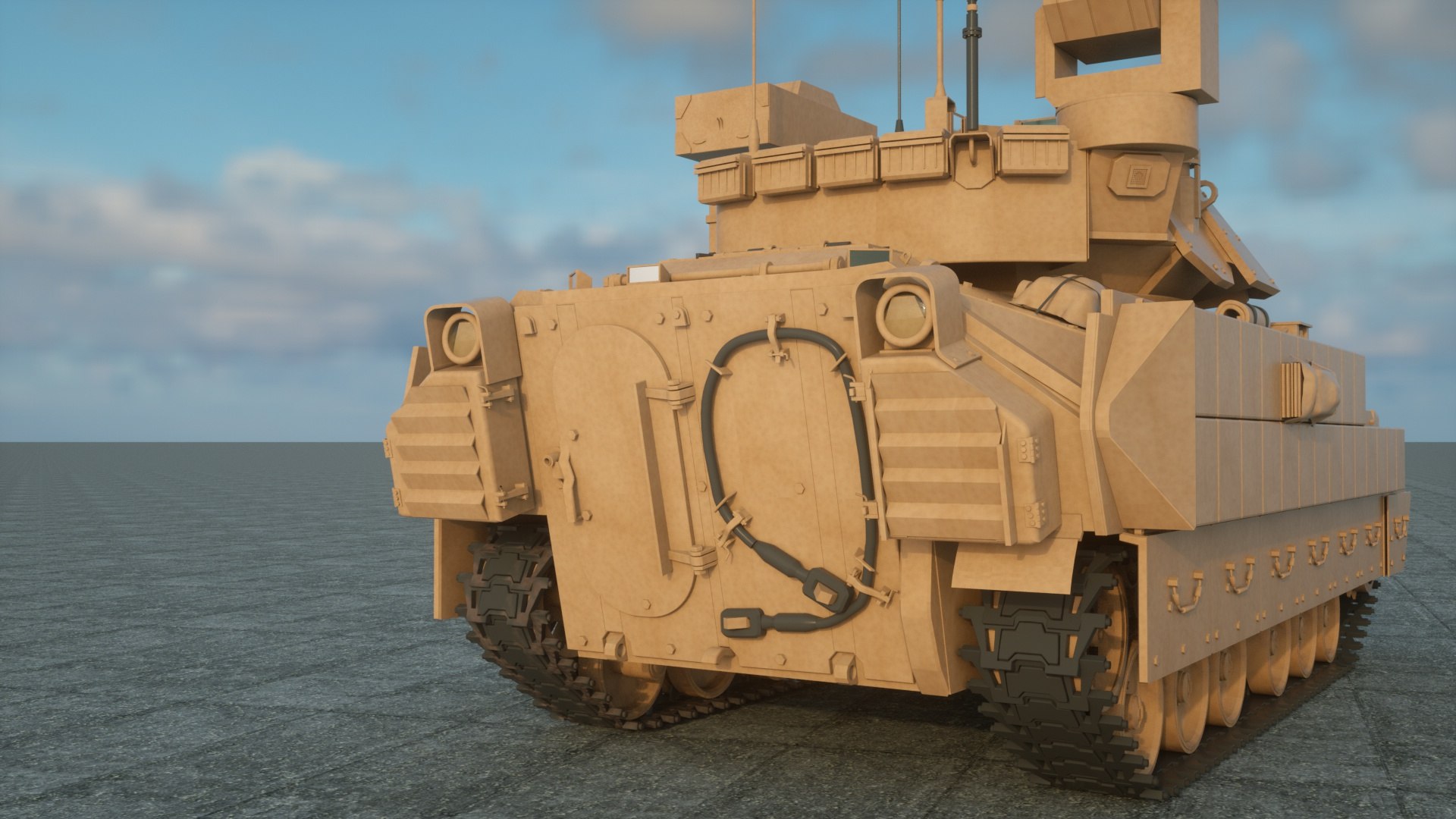 M2A3 TANK 3D Model - TurboSquid 1937522