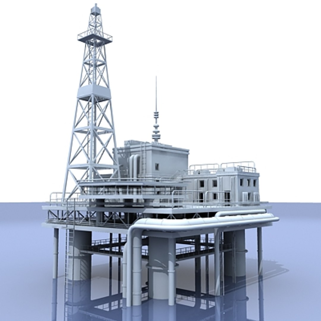 3d Model Oil Platform