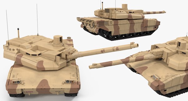 modelo 3d Tanque del ejército francés AMX 56 Leclerc - TurboSquid 1134824
