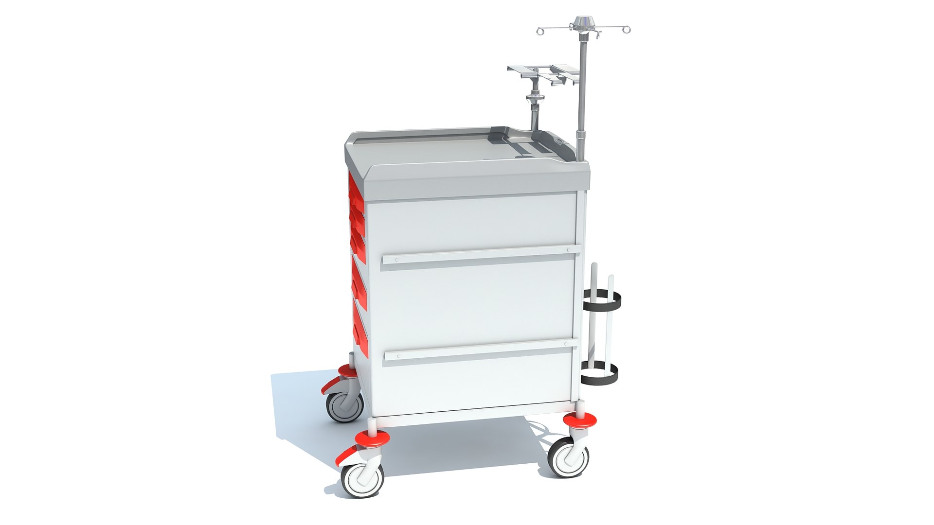 3D Emergency Trolley Model - TurboSquid 1637418