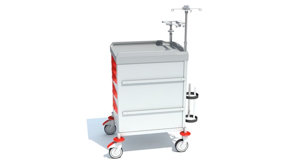 3D emergency trolley model - TurboSquid 1637418
