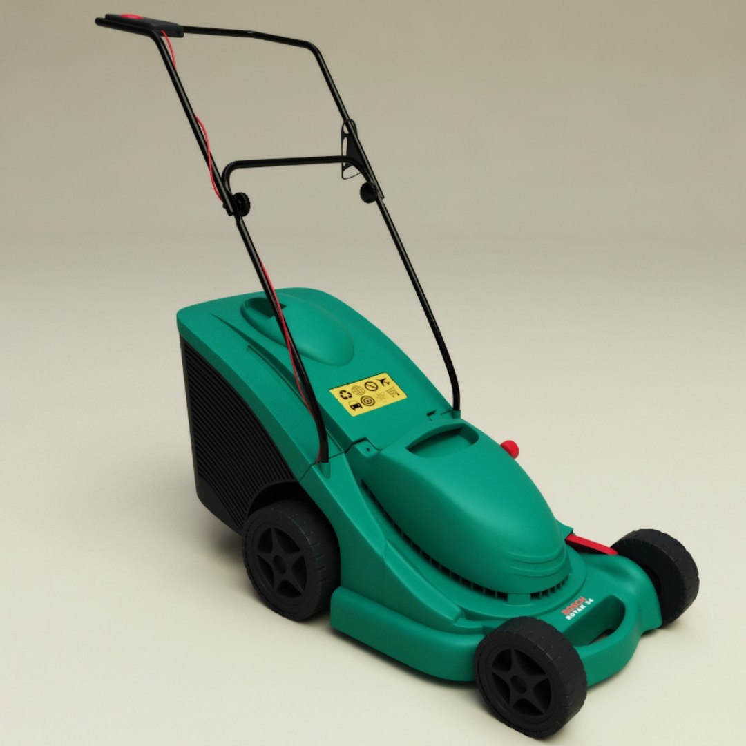 Lawn Mower Bosch Rotak 3d Model
