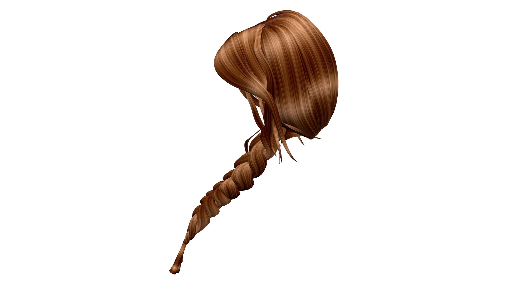 Braided Sweetheart Hair 3D model - TurboSquid 2072168