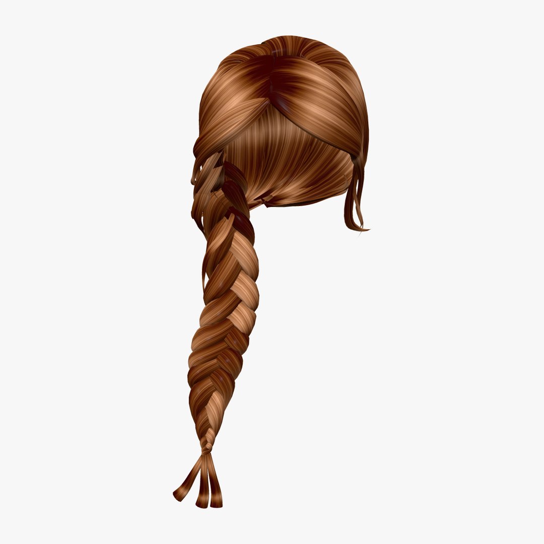 Braided Sweetheart Hair 3D model - TurboSquid 2072168