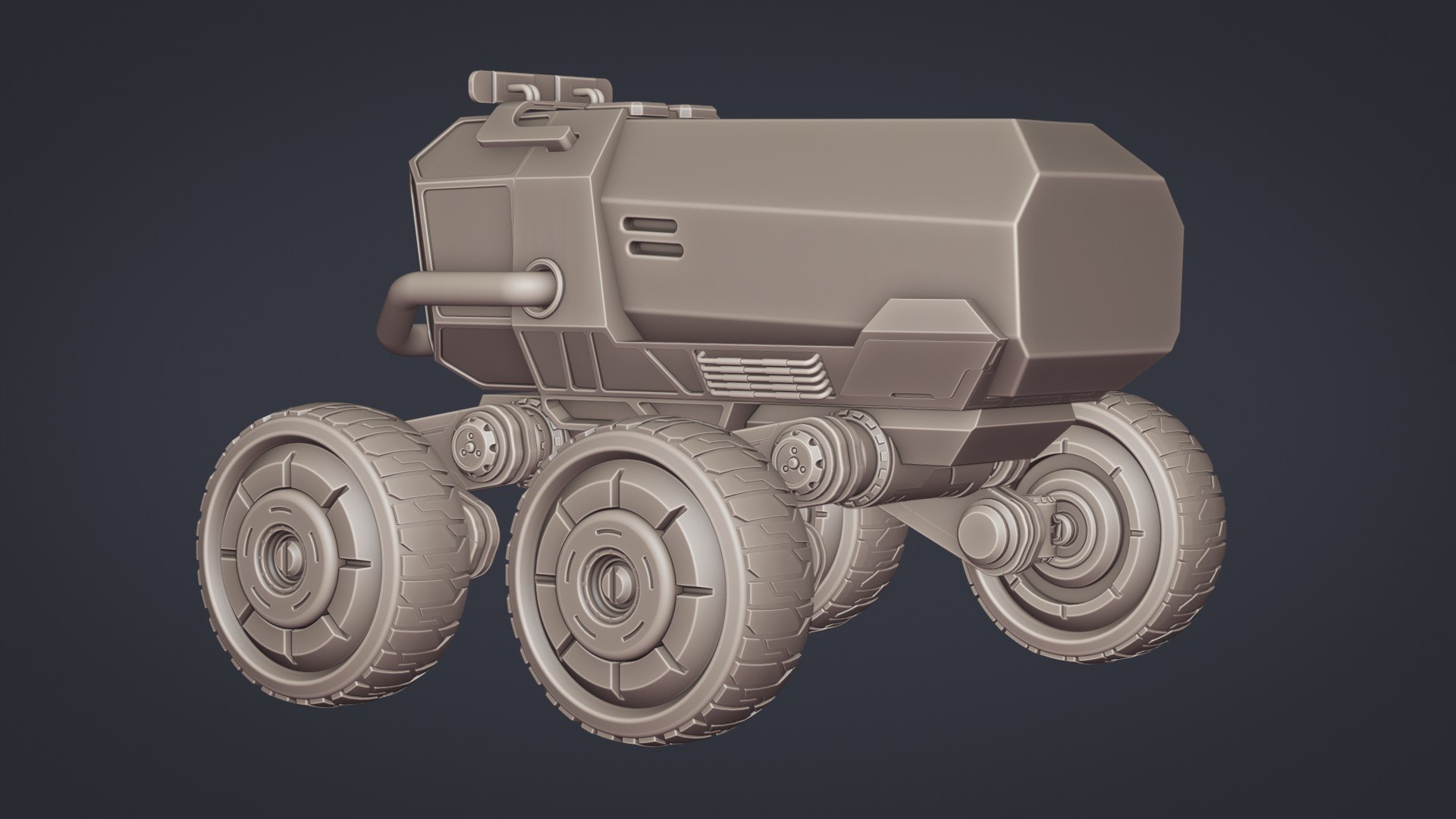 Sci Fi Truck 3D Model - TurboSquid 1990868