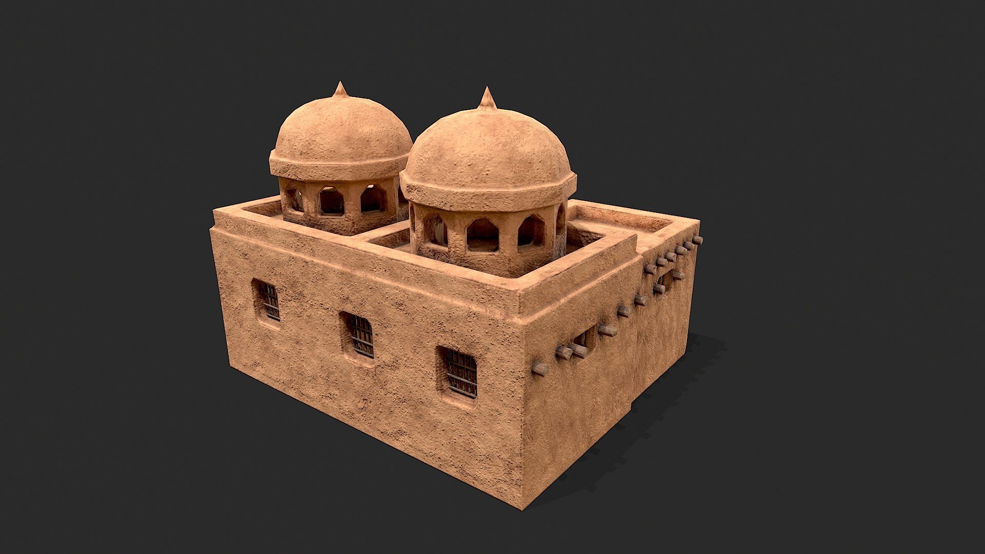 Clay Desert Egypt Village House 4 Model - TurboSquid 2358747