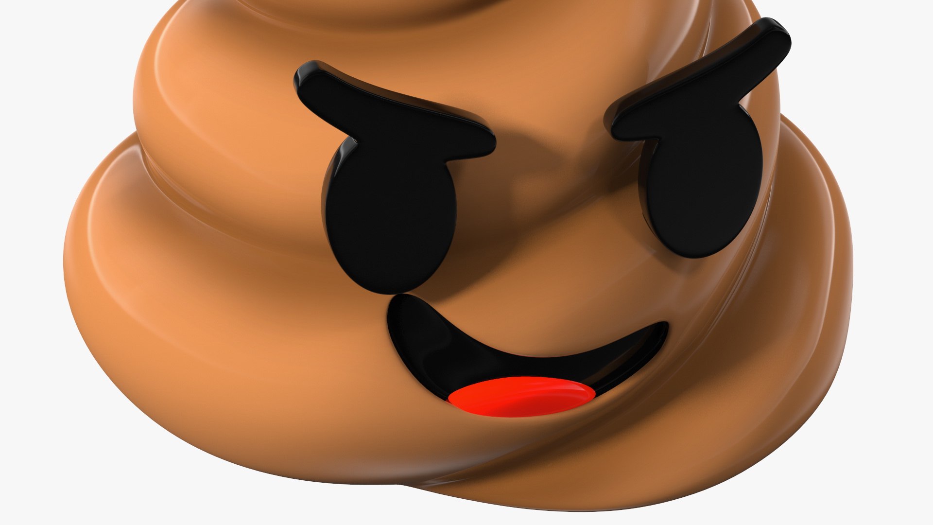 Smirk Poop Emoji Smile 3D Model - TurboSquid 1801260