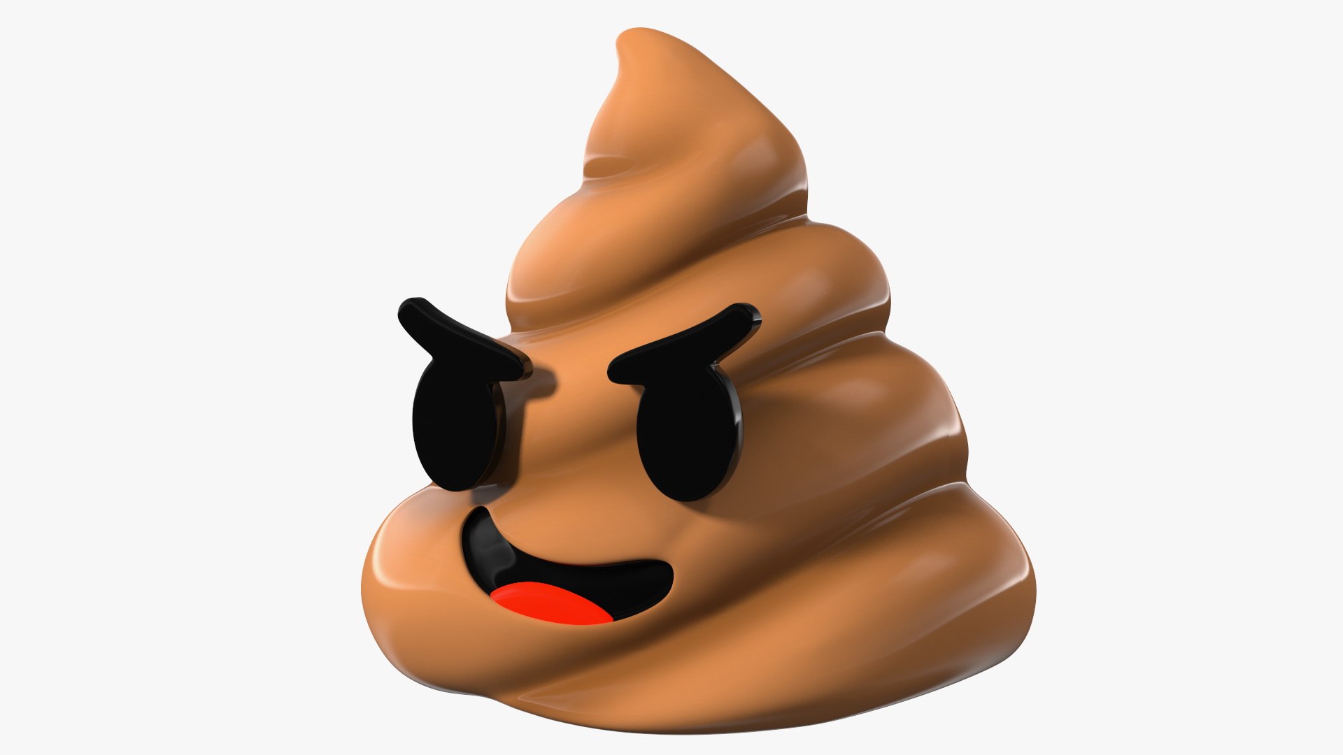 Smirk Poop Emoji Smile 3D Model - TurboSquid 1801260
