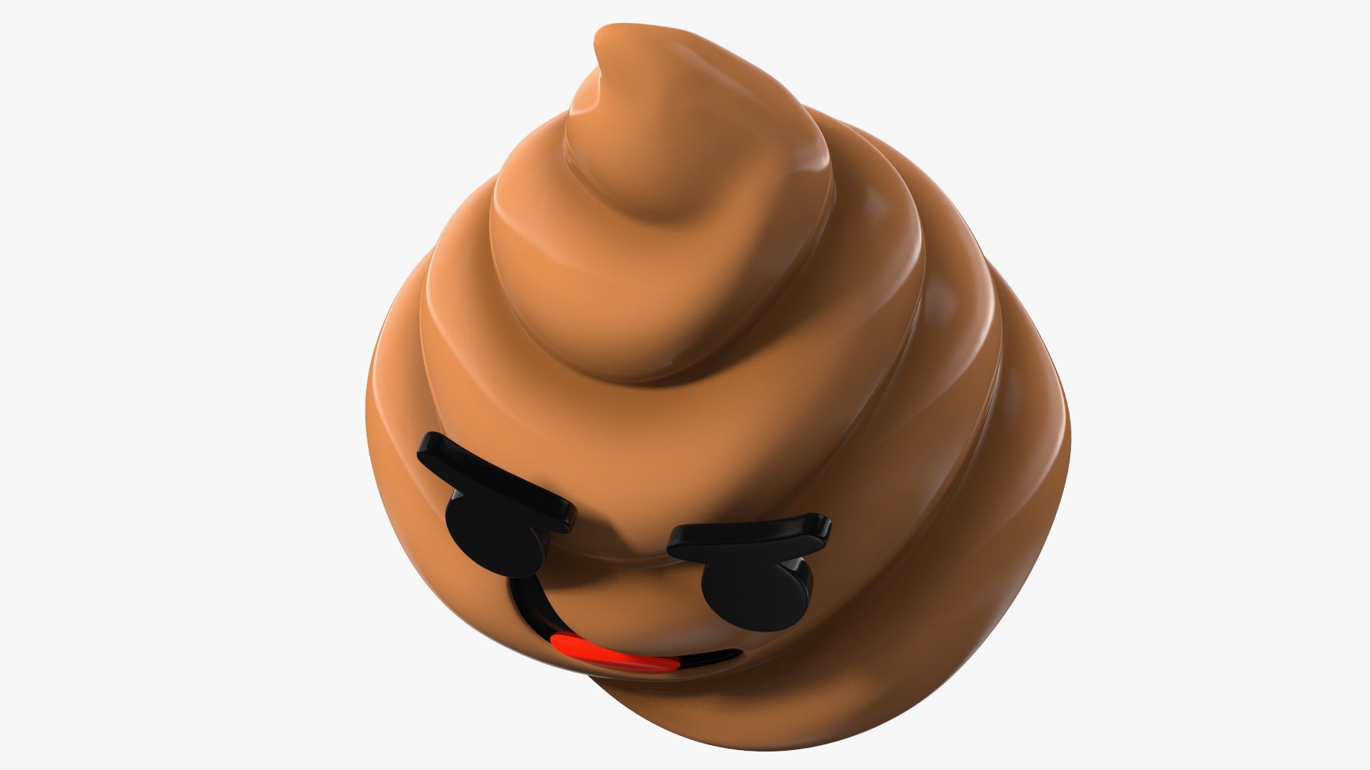 Smirk Poop Emoji Smile 3D Model - TurboSquid 1801260