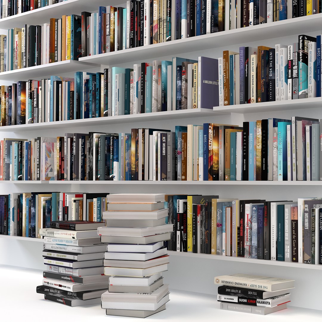 Editable Random Books 3D - TurboSquid 1966626