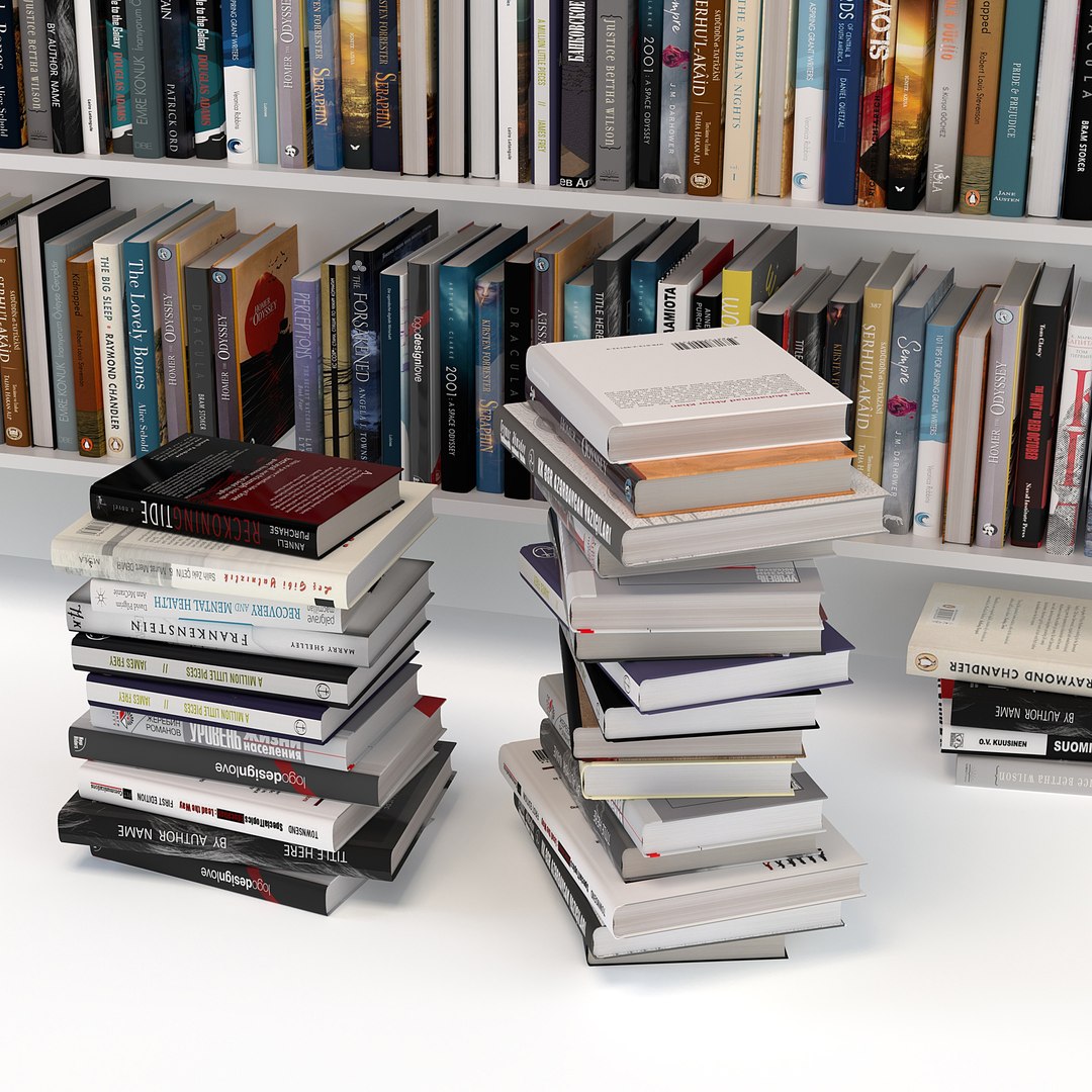 Editable Random Books 3D - TurboSquid 1966626