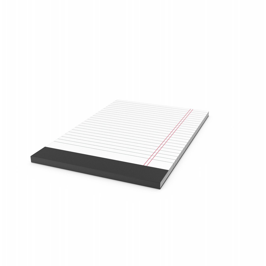 Legal Pad 3D - TurboSquid 1848319
