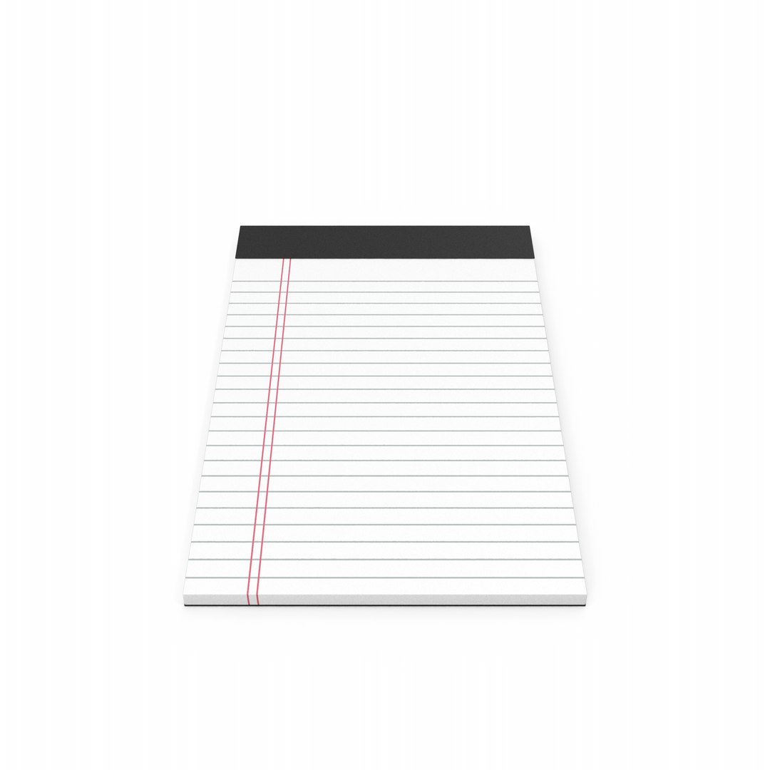 Legal Pad 3D - TurboSquid 1848319