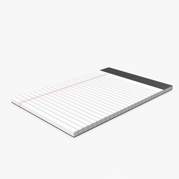 Legal Pad 3D Models for Download | TurboSquid