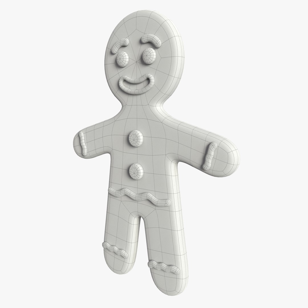 Gingerbread Man Model - TurboSquid 2022982