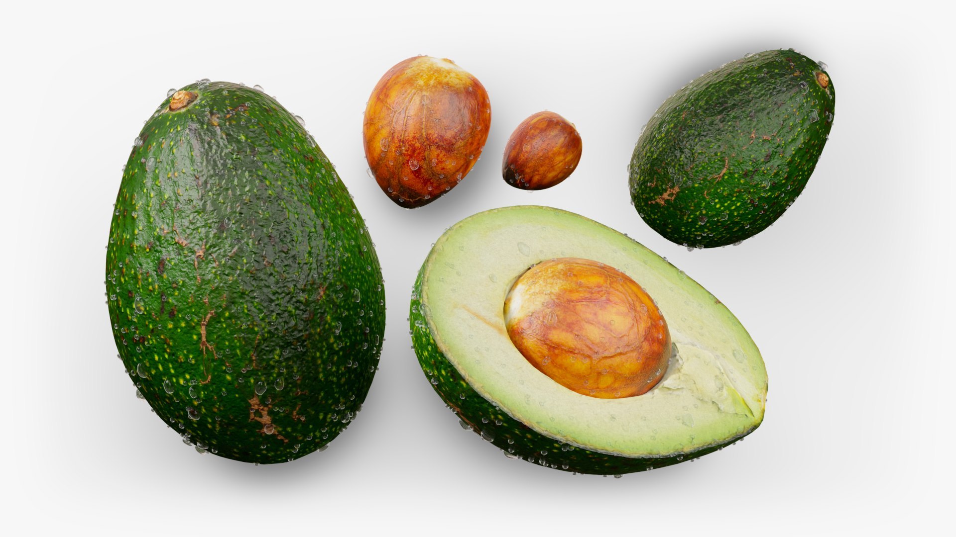 3D Avocado 2 - TurboSquid 2218417