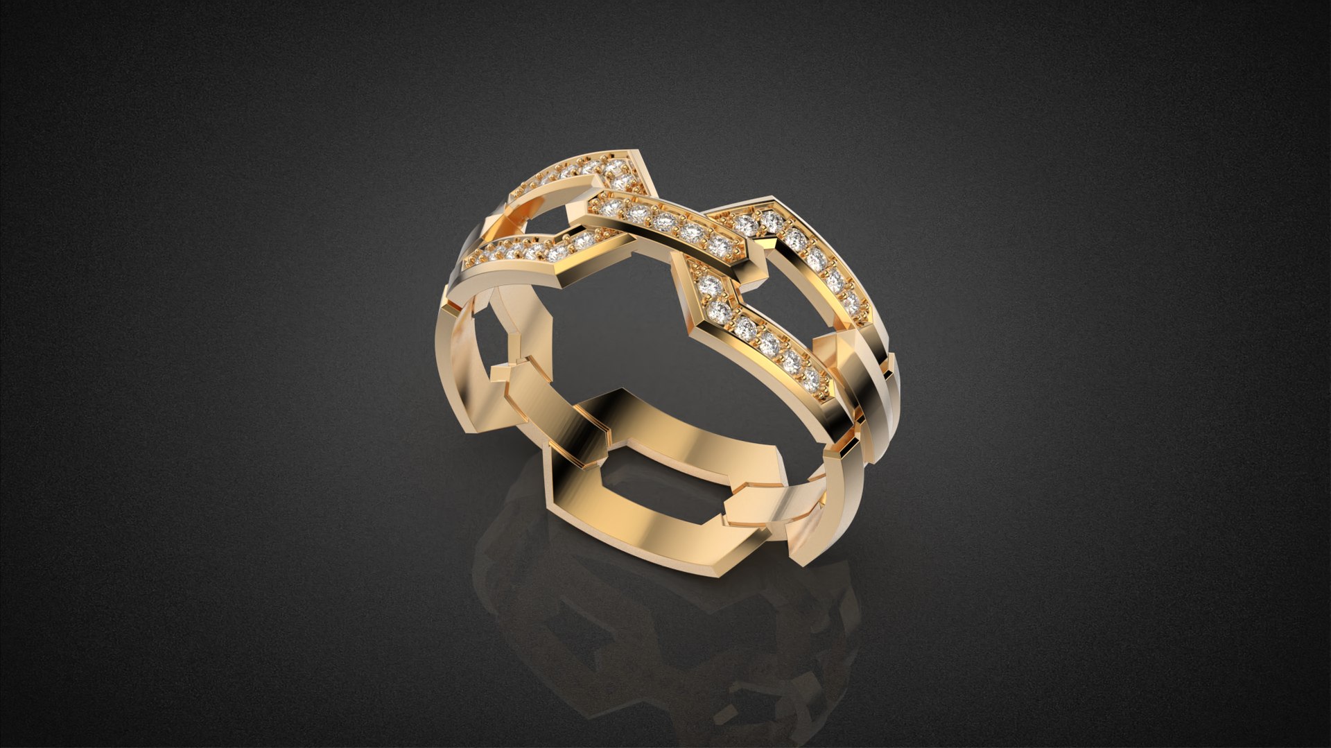 3D Model Wedding Chains Ring All Sizes R49 3D Print Model - TurboSquid ...