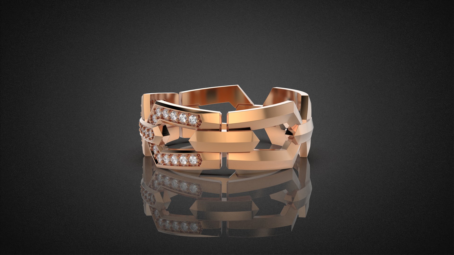 3D Model Wedding Chains Ring All Sizes R49 3D Print Model - TurboSquid ...