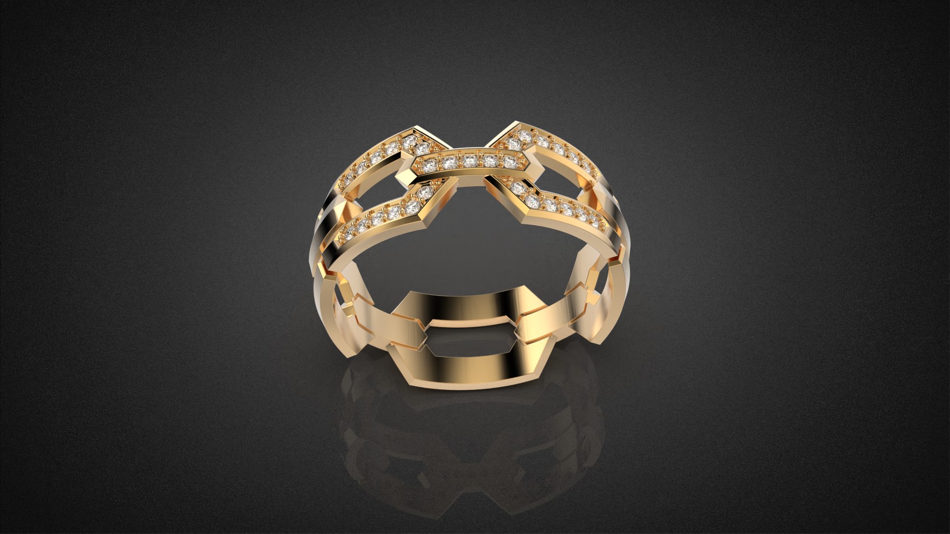 3D Model Wedding Chains Ring All Sizes R49 3D Print Model - TurboSquid ...