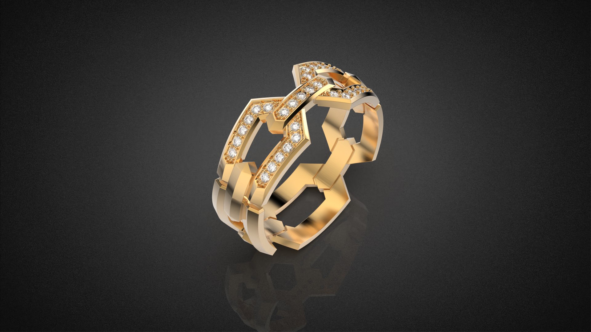 3D Model Wedding Chains Ring All Sizes R49 3D Print Model - TurboSquid ...