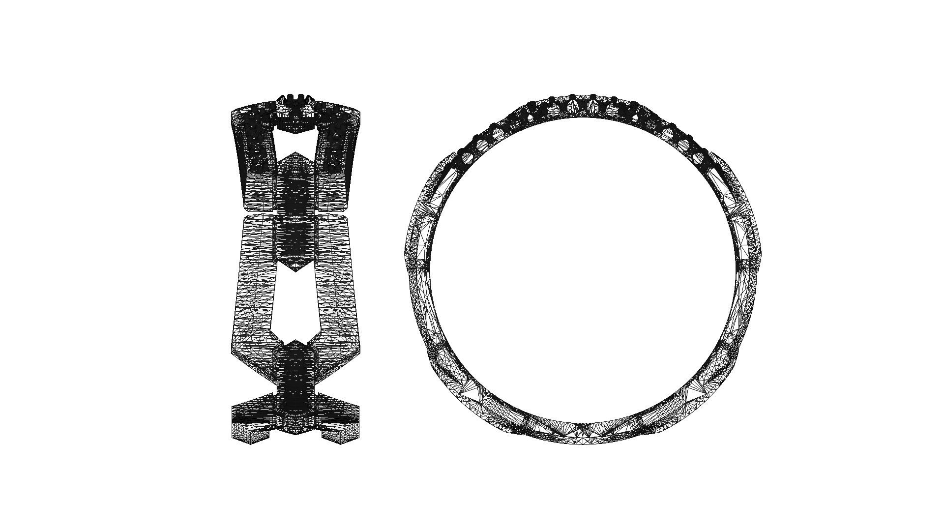 3D Model Wedding Chains Ring All Sizes R49 3D Print Model - TurboSquid ...