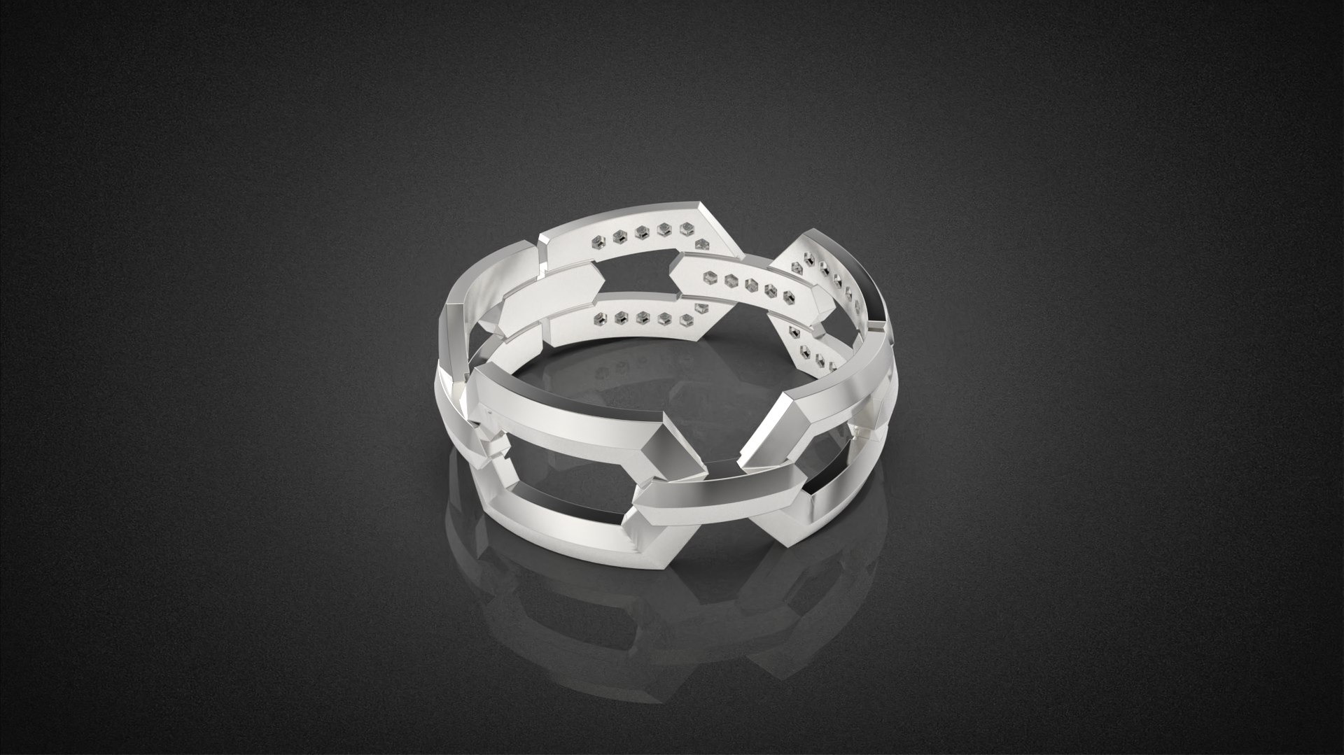 3D Model Wedding Chains Ring All Sizes R49 3D Print Model - TurboSquid ...