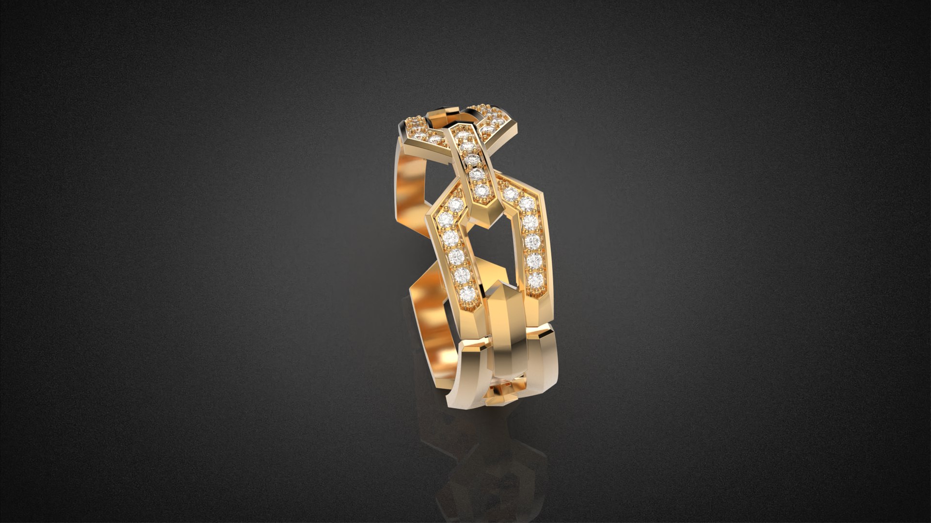 3D Model Wedding Chains Ring All Sizes R49 3D Print Model - TurboSquid ...