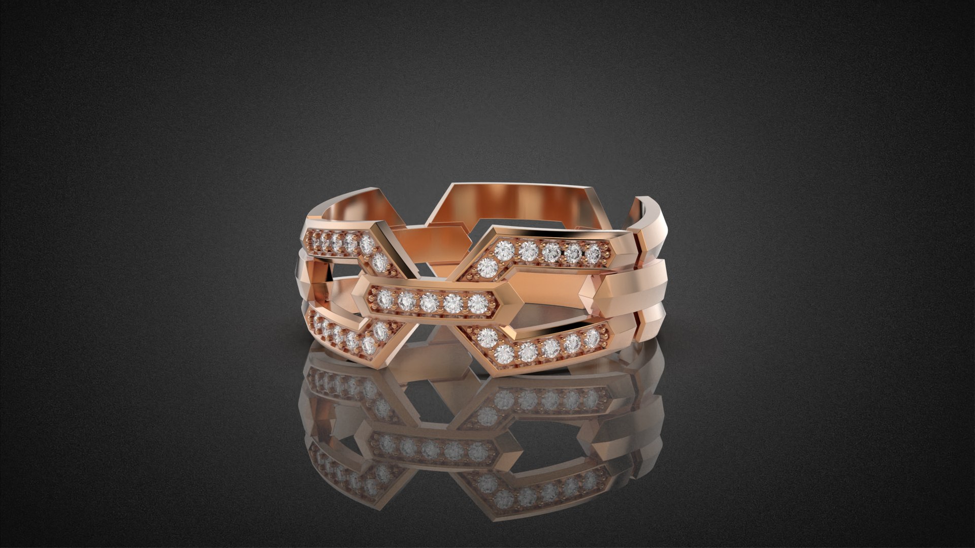 3D Model Wedding Chains Ring All Sizes R49 3D Print Model - TurboSquid ...