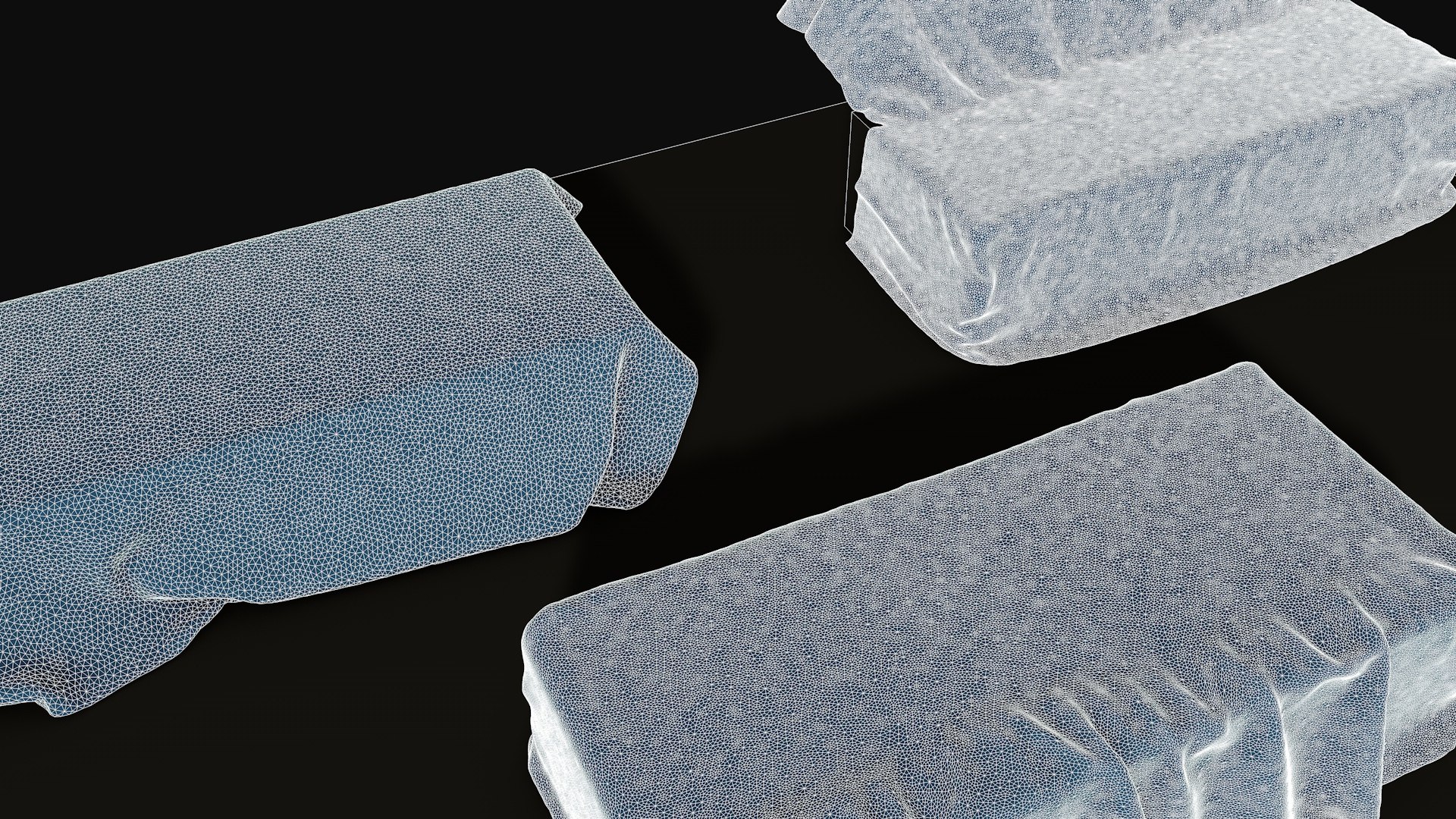 3D Three Tarpaulin Covers - TurboSquid 2225052