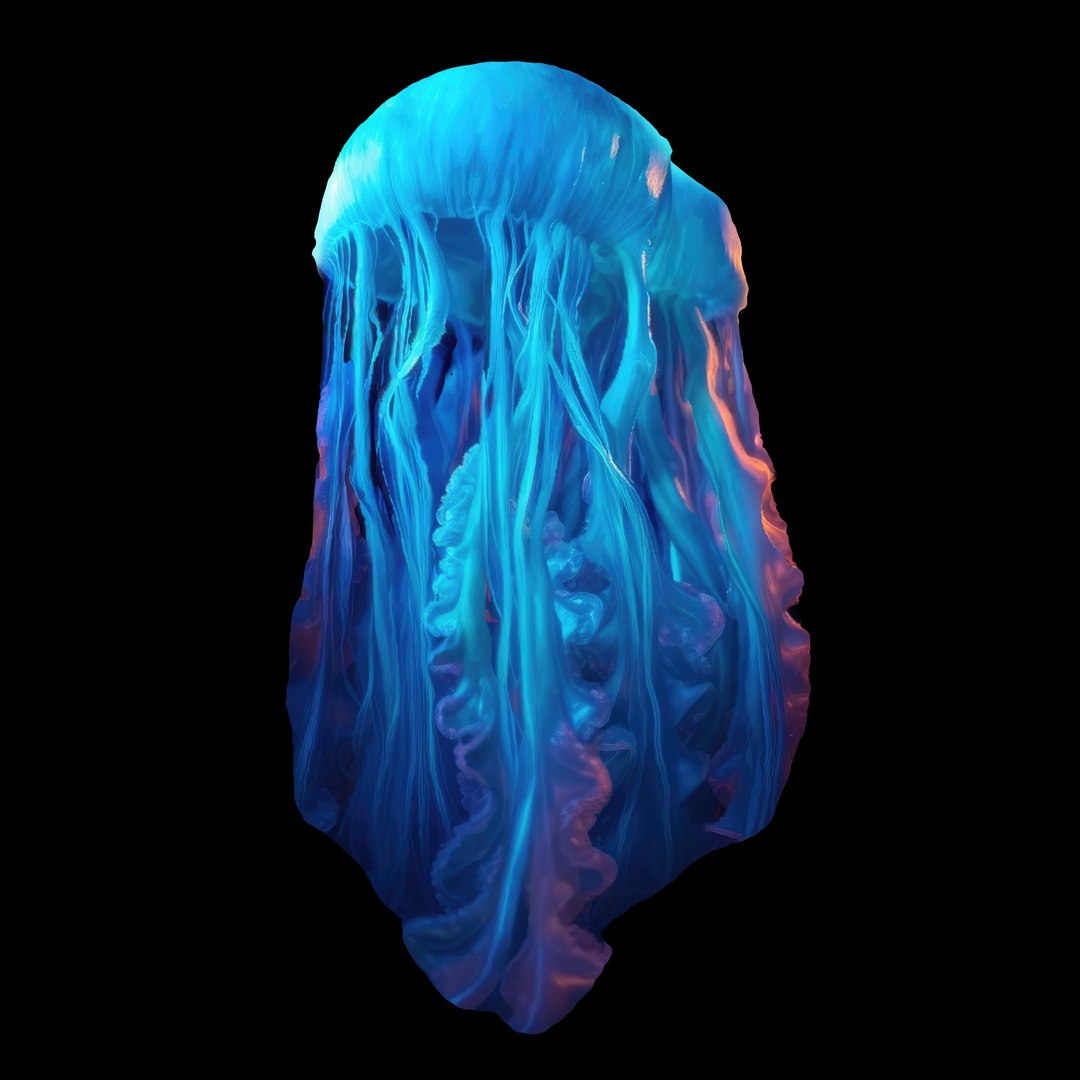 3D Model Jellyfish Pack 4 - TurboSquid 2165313