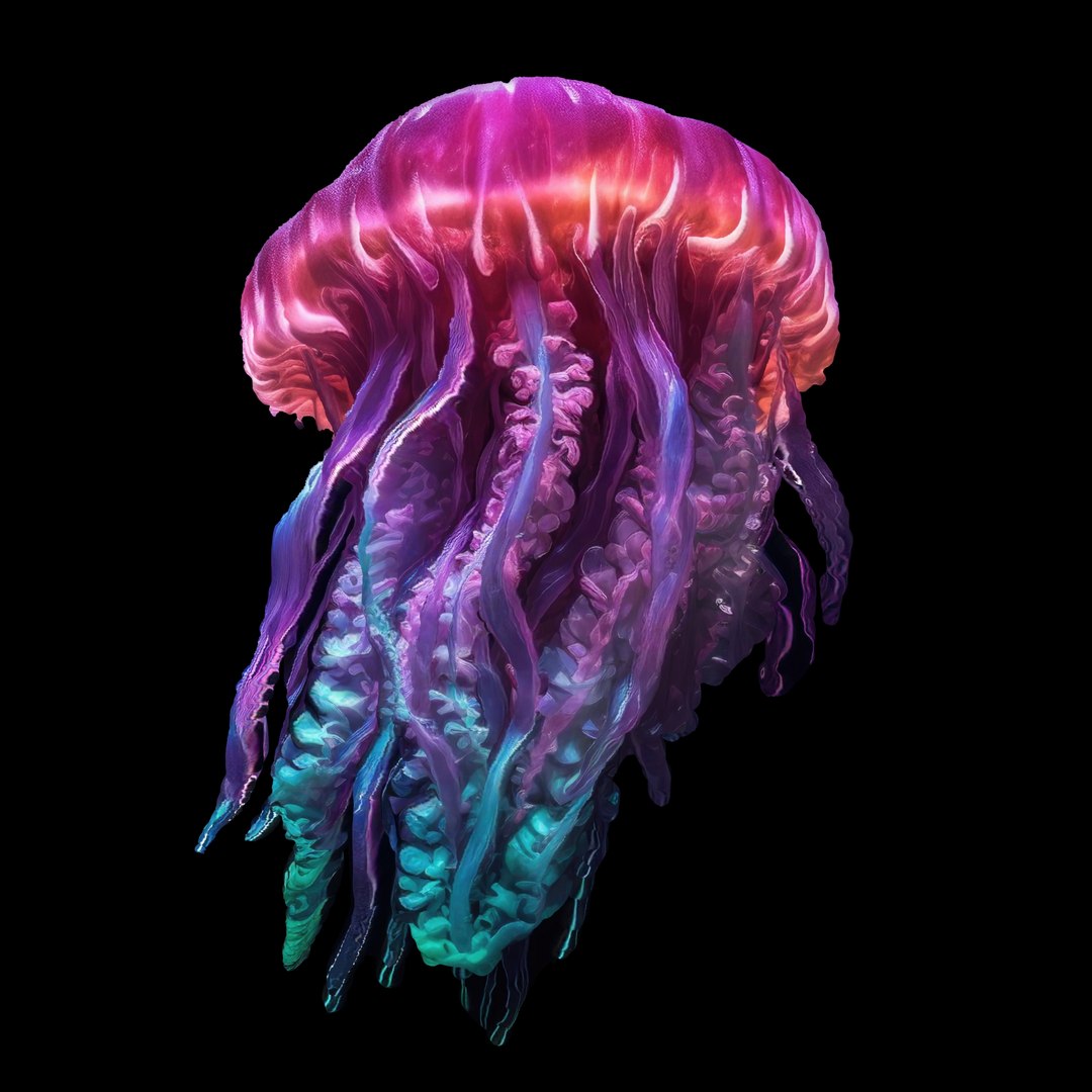 3D Model Jellyfish Pack 4 - TurboSquid 2165313