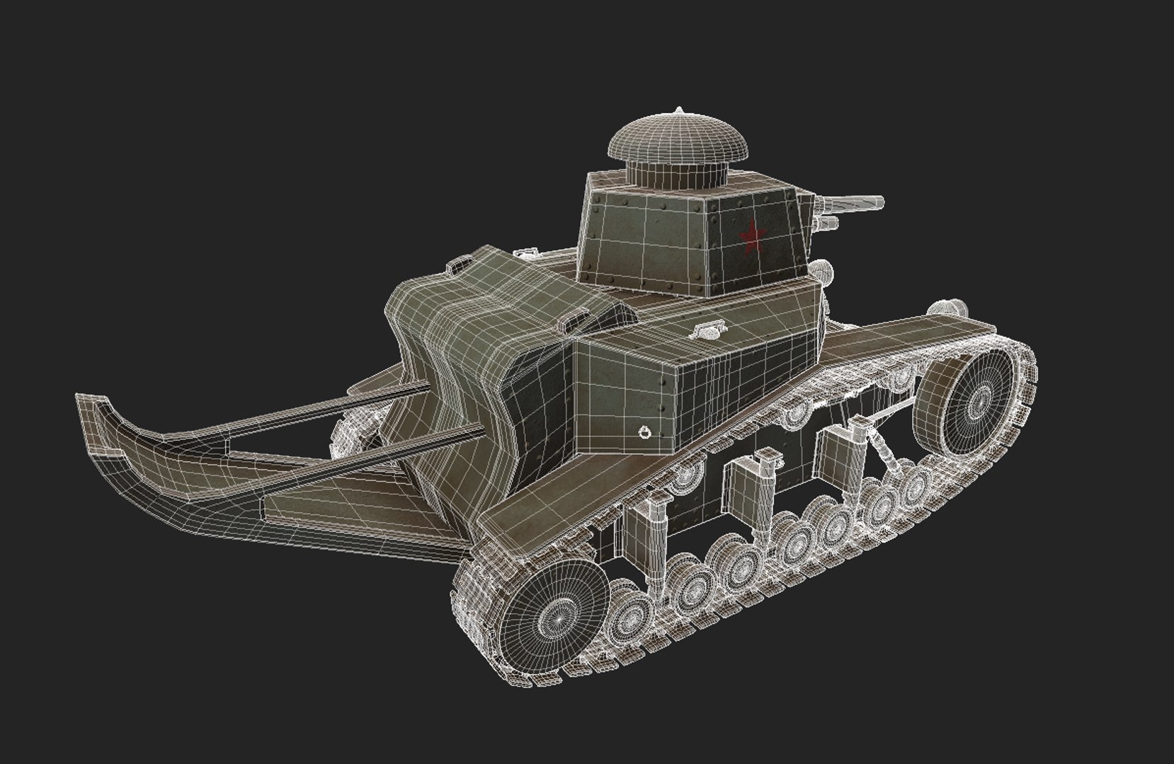 3D Model Tank Mc-1 T-18 - TurboSquid 1322798
